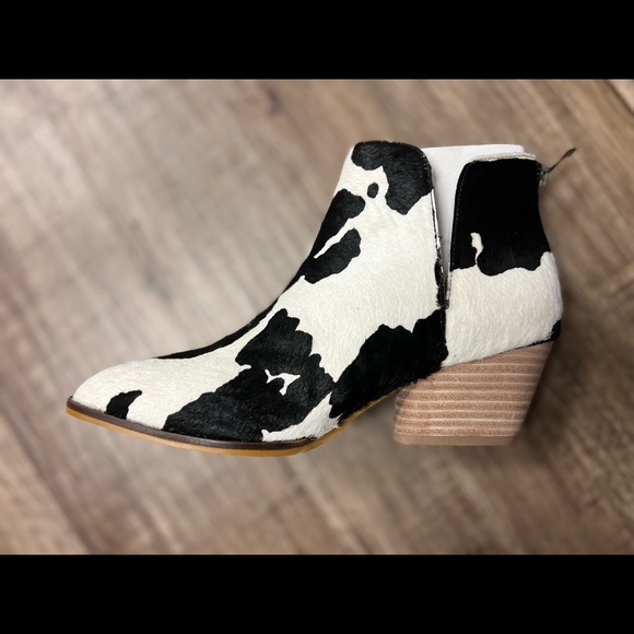 Corkys | Shoes | New In Box Bessie Cow Hide Booties Leather Boots ...